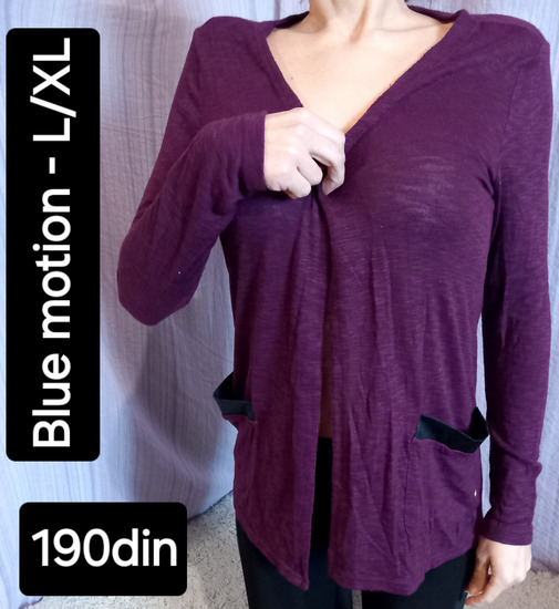 Blue motion ženski kardigan ljubičast L/XL