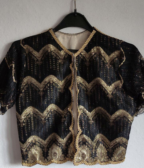 Unikatni Etno Bolero / Kardigan – Zlatno-Crni