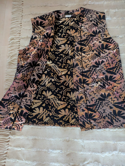 Vintage metallic prsluk