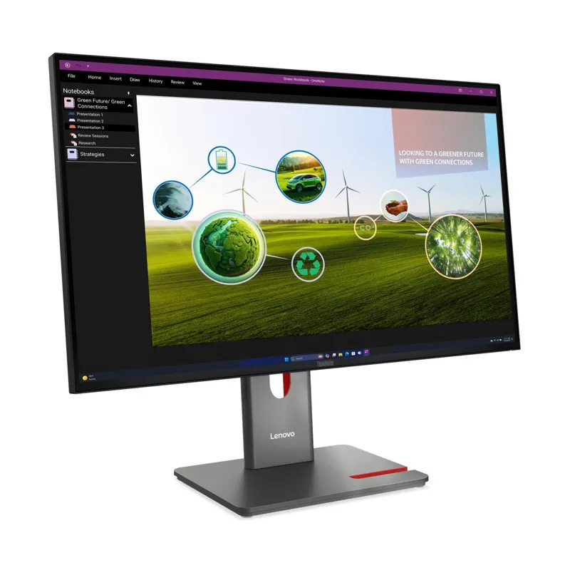 27.0″ ThinkVision P27Q-40 QHD (2560×1440) IPS AG, 16:9, 1500:1, 350 cd/m2, 6ms (4ms extreme mode), 178° / 178°, Refresh 24Hz – 120Hz, 1x HDMI 2.1, 2x DP 1.4, USB hub, Daisy chaining, Tilt, Swivel,...