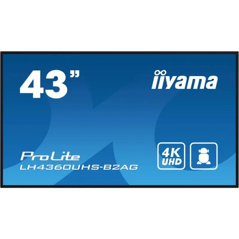Digitalni ekran 43″ Iiyama LH4360UHS-B2AG VA 3840×2160/Android 11/60Hz/6.5ms