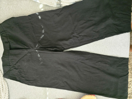 Mango crne široke pantalone