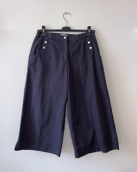Široke skraćene pantalone 00s francuska