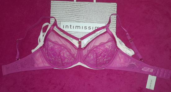 Intimissimi roze cipka bralette,žica 75B NOVO!%