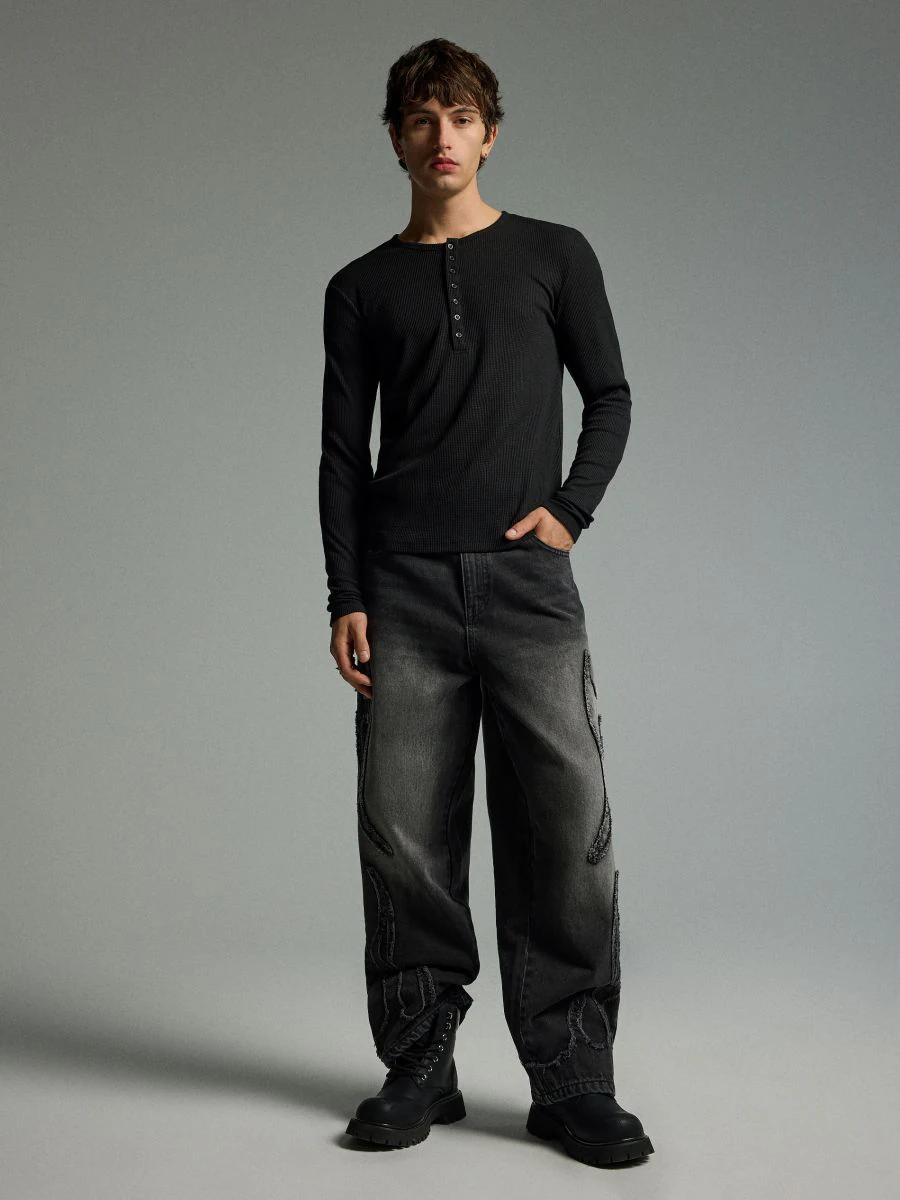Baggy fit farmerke