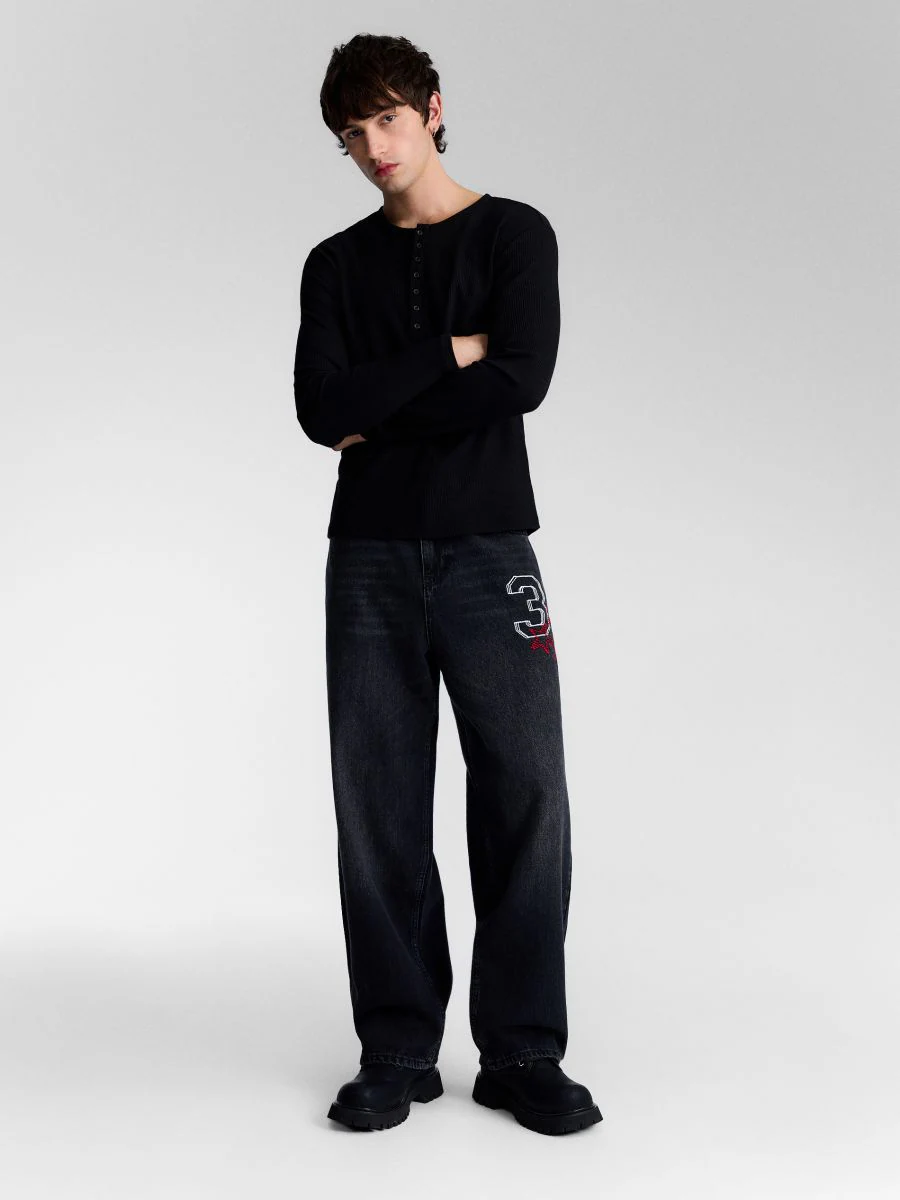 Baggy fit farmerke