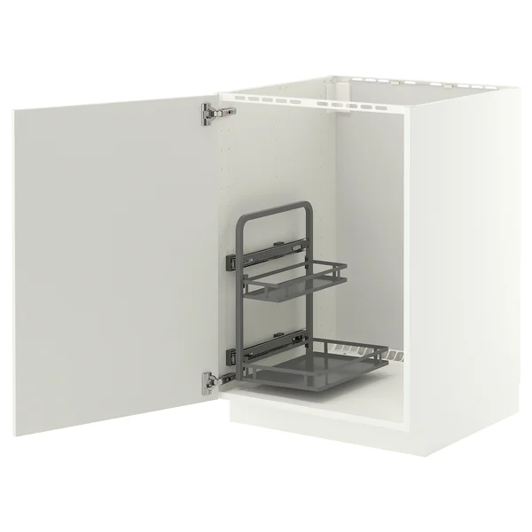 Elem. sudopere s organizatorom, bela/Veddinge bela, 60x60x80 cm
