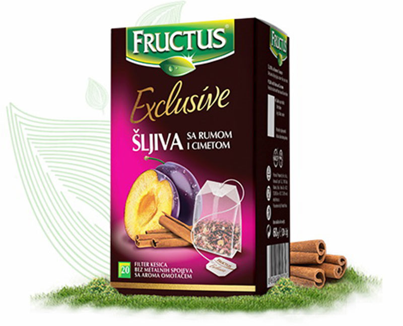 FRUCTUS ČAJ ŠLJIVA SA RUMOM I CIMETOM