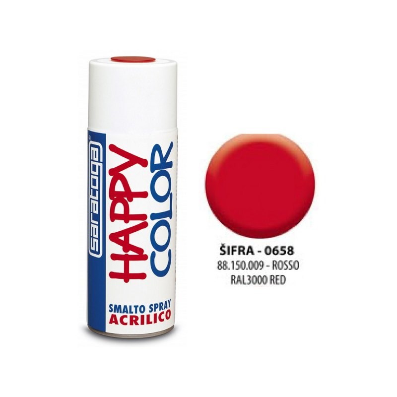 Happy sprej crveni 009 RAL 3000