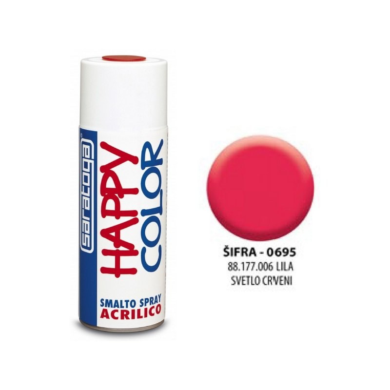 Happy sprej FLUO CRVENI LILLA 006 RAL 4005