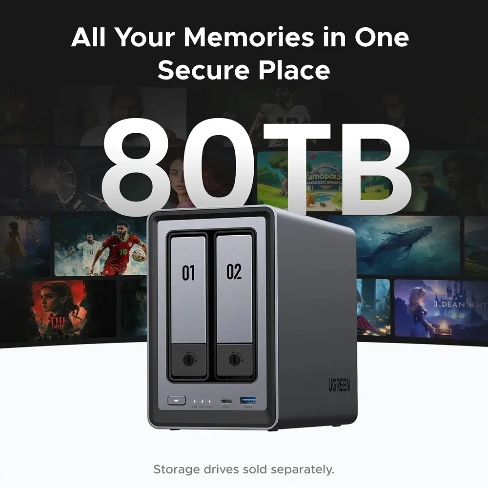 UGREEN NASYNC DXP2800 – NAS SERVER ZA PRIVATNI CLOUD