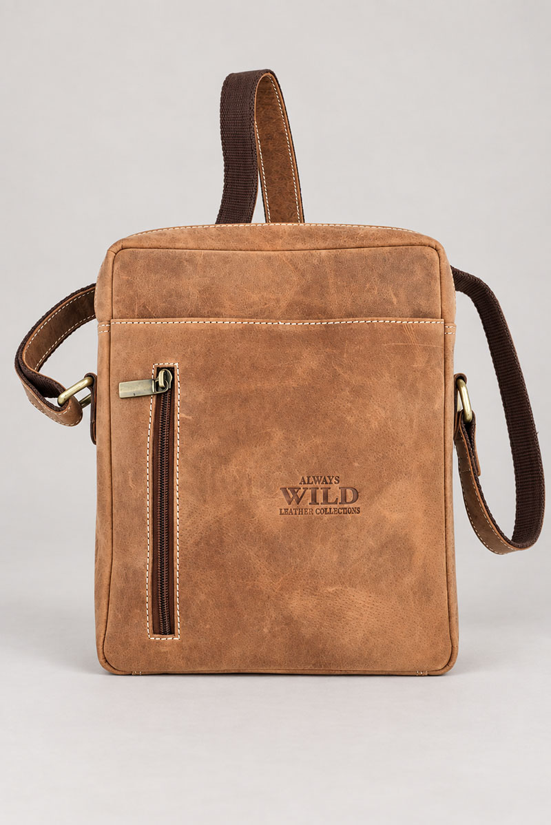 Muška kožna torba Always Wild sa više pregrada – 25 × 21 cm