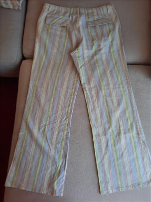 Štraftaste letnje pantalone XL