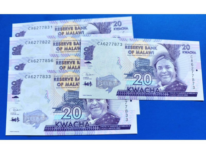 Malavi UNC cena za jednu novčanicu