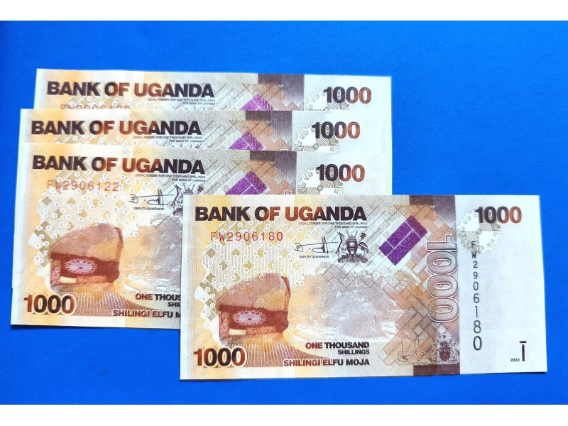 Uganda UNC - Cena za jednu novčanicu