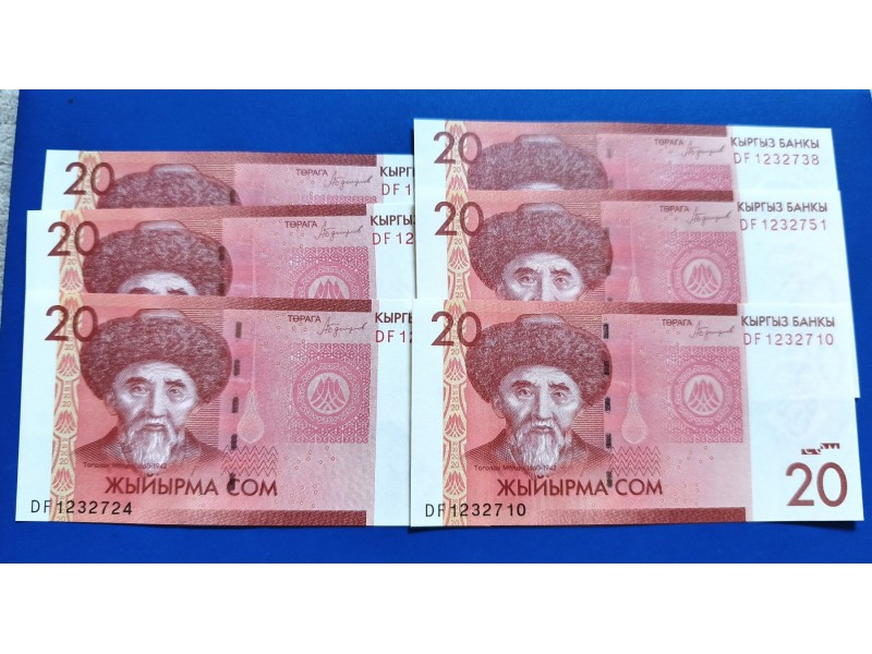 Kirgizija UNC -Cena za jednu novčanicu