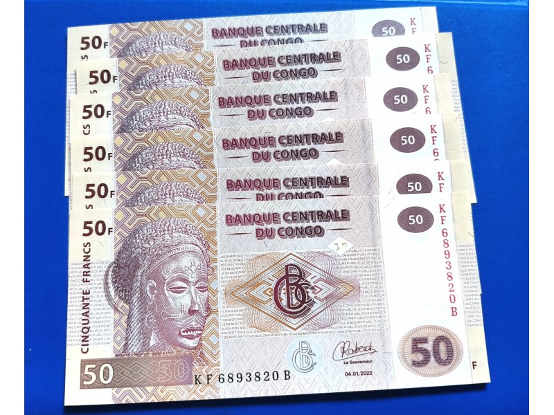Kongo UNC -Cena za jednu novčanicu
