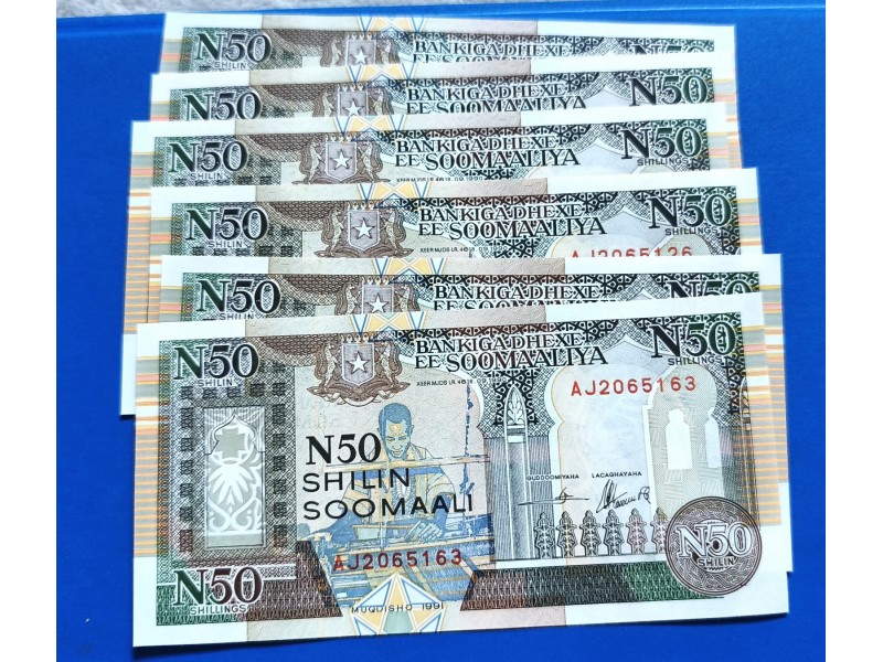 Somalija UNC -Cena za jednu novčanicu