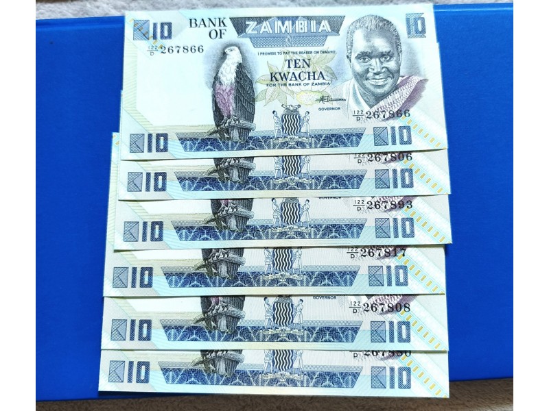 Zambia UNC -Cena za jednu novčanicu