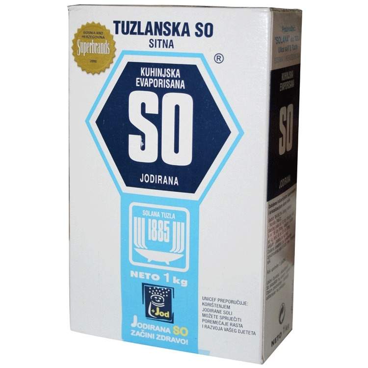 Kuhinjska so 1kg Tuzlanska So