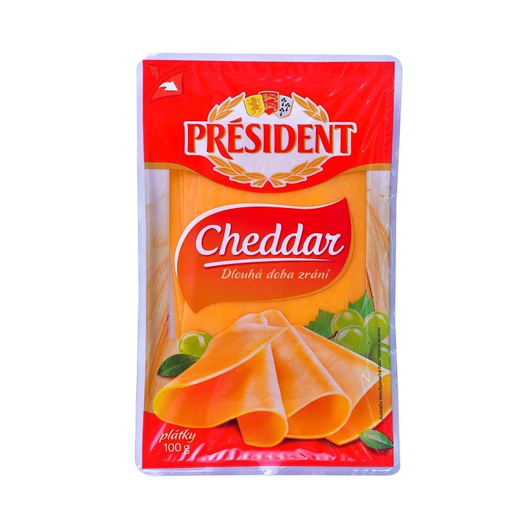 Sir Cheddar slajs 100g President