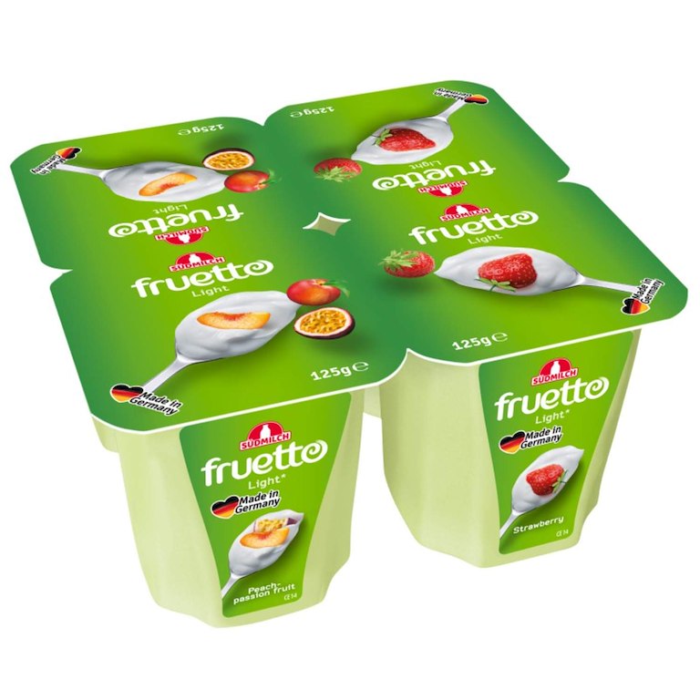 Jogurt voćni jagoda breskva marakuja 0,2% 125g Fruetto