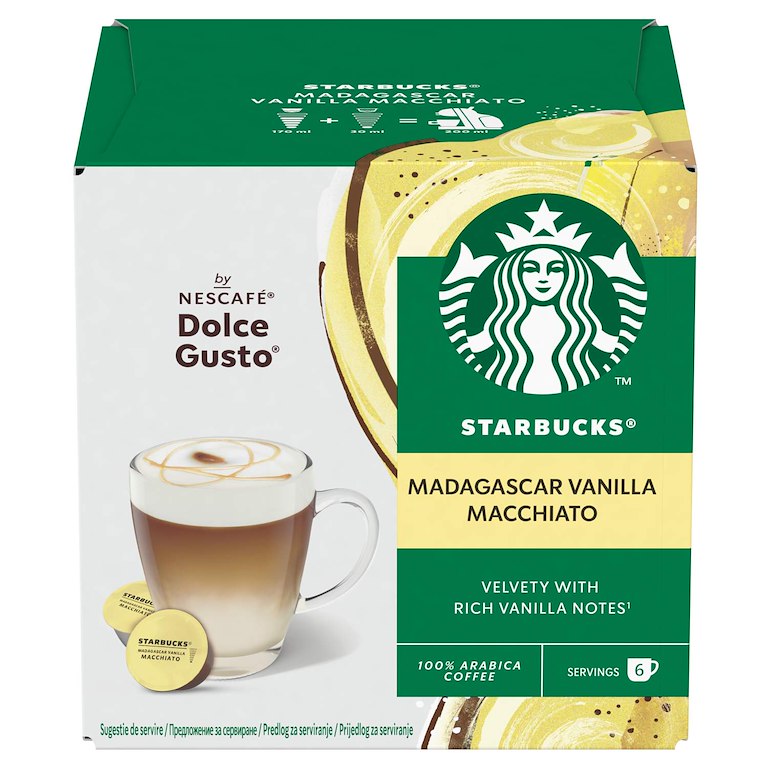Kapsule Starbucks Vanilla Macchiato 132g Nescafé Dolce Gusto