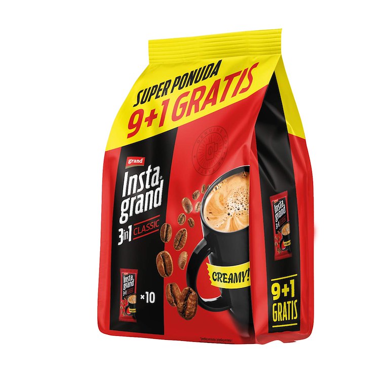 Kafa instant 3u1 classic 18g 9+1 gratis Grand