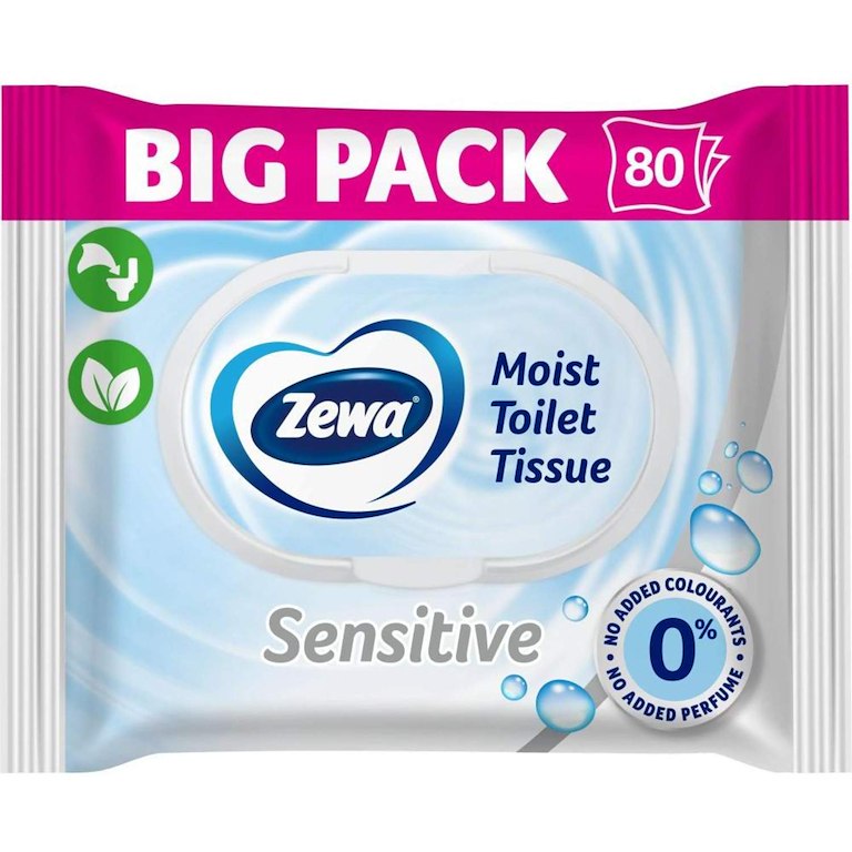 Toalet papir vlažni Moist Sensitive 80 komada Zewa