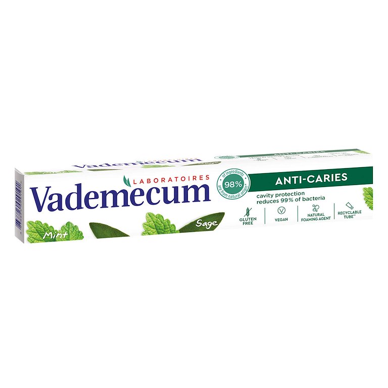 Pasta za zube anti caries naturel 75ml Vademecum