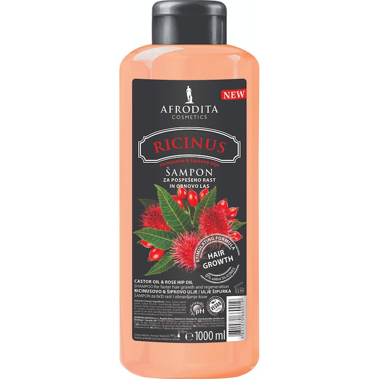 Šampon za kosu ricinus 1l Afrodita Cosmetics