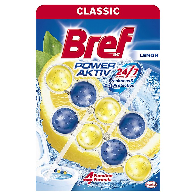 Osveživač WC Bref power active limun 2x50g
