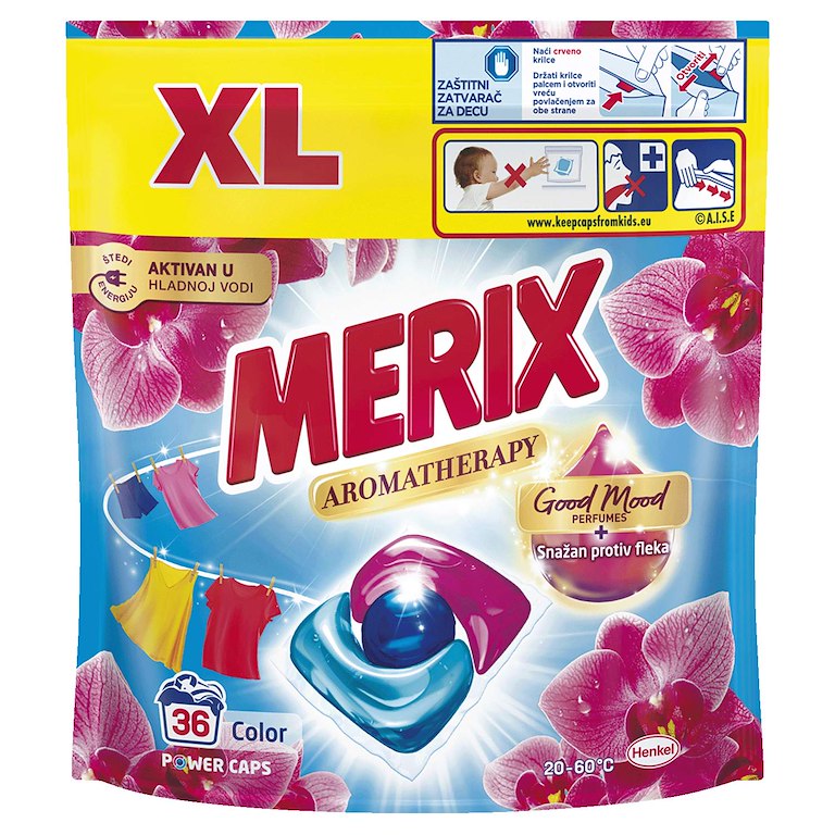 Kapsule za pranje veša At Orchid Color 36kom Merix