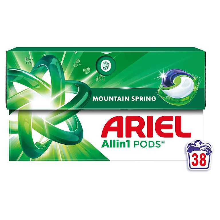 Kapsule za pranje veša Pods Mountain Spring 38kom Ariel