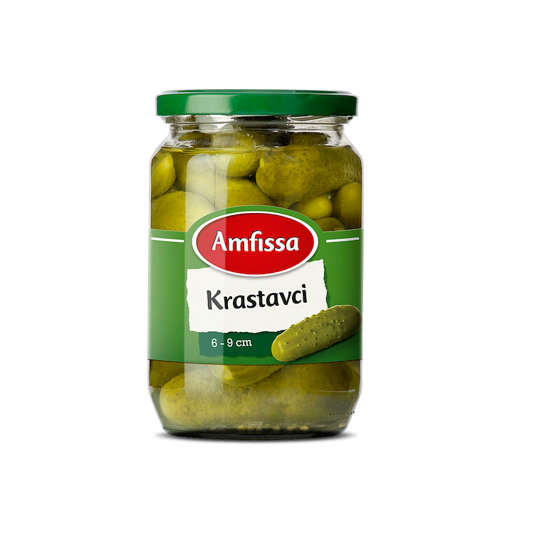 Krastavci 6-9 680g Amfissa