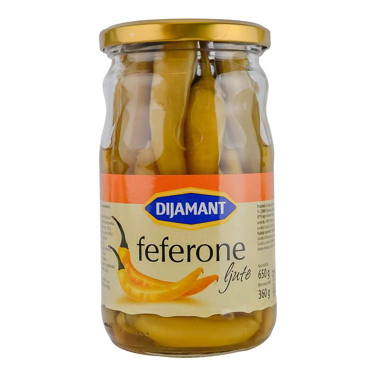 Feferoni ljuti 650g Dijamant