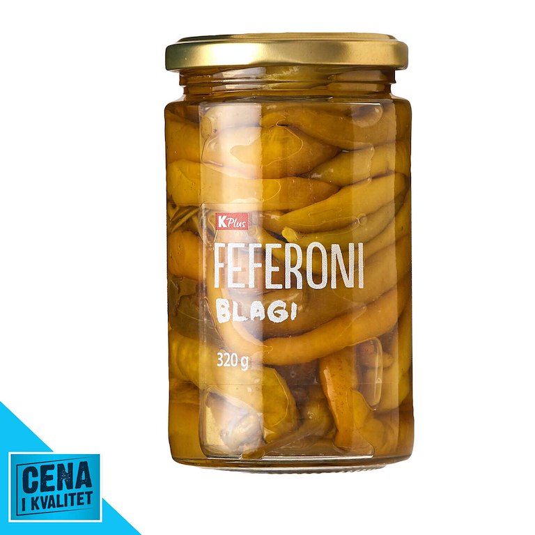 Feferoni blagi 320g K Plus