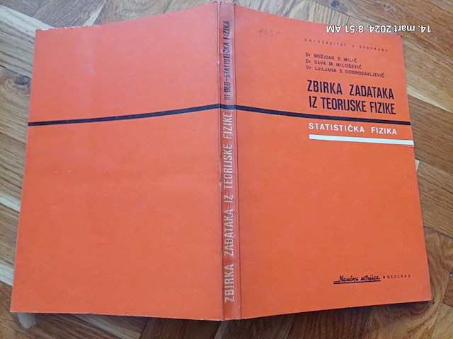 MILIĆ, ZBIRKA ZADATAKA IZ TEORIJSKE FIZIKE, STATISTIČKA