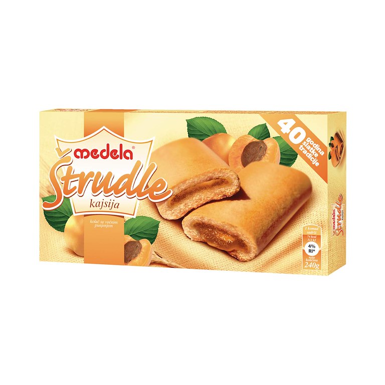 Štrudla kajsija 240g Medela