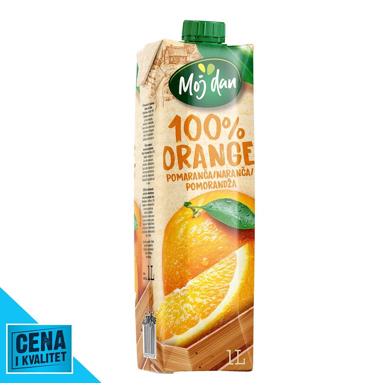 Sok pomorandža 100% 1l Moj Dan