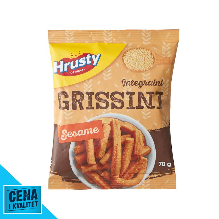 Grisine integralne susam 70g Hrusty