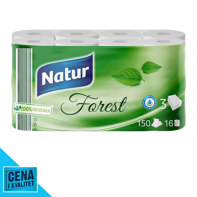 Toalet papir Forest 3-slojni 16/1 Natur