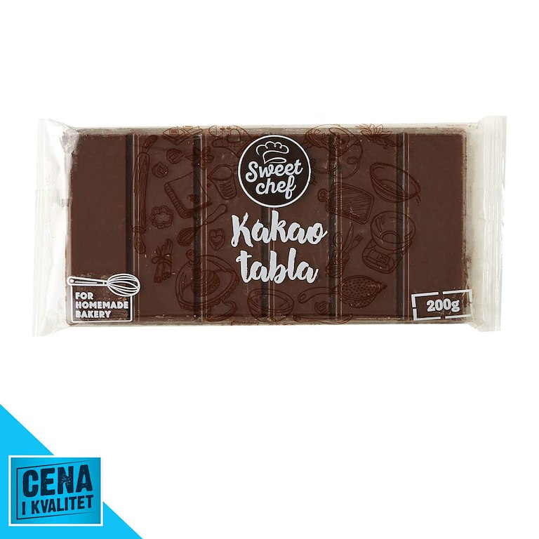 Kakao tabla crna 200g Sweet Chef