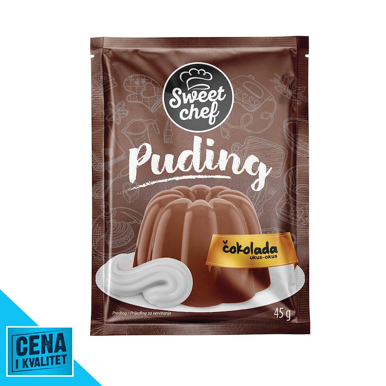 Puding čokolada 45g Sweet Chef