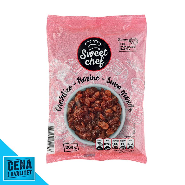 Grožđe suvo 200g Sweet Chef