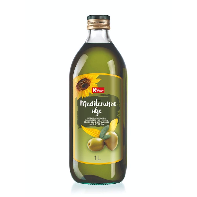 Ulje maslinovo-suncokretovo mešano 1l K Plus