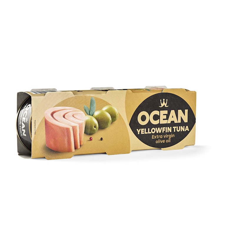 Tunjevina žutorepa u ekstra devičanskom maslinovom ulju 3x70g Ocean