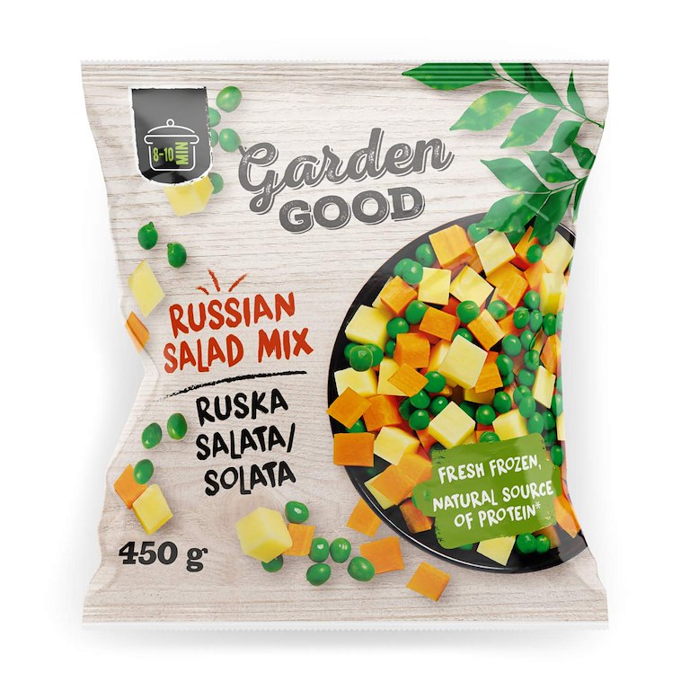 Smrznuto povrće mešavina za rusku salatu 450g Garden Good