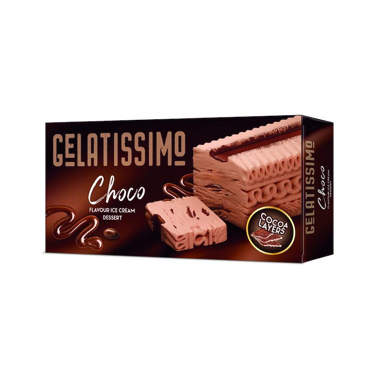 Sladoled Tortica čokolada 700ml Gelatissimo