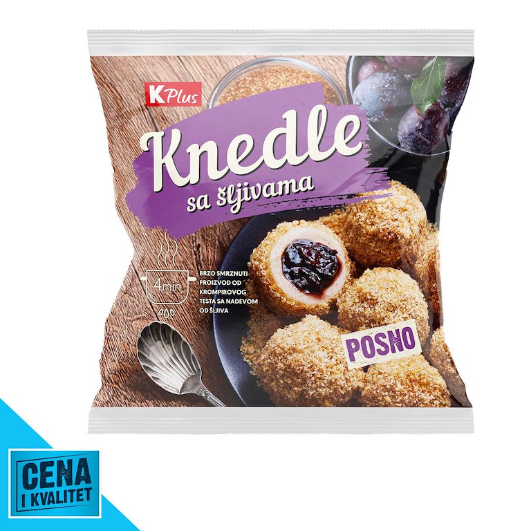 Knedle sa šljivama smrznute 1kg K Plus